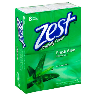 Zest Fresh Aloe Bar Soap - 8-4 Oz - Pavilions