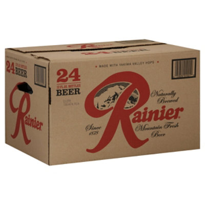 Rainier Beer Brown Box Btl - 24-12 Fl. Oz. - Safeway