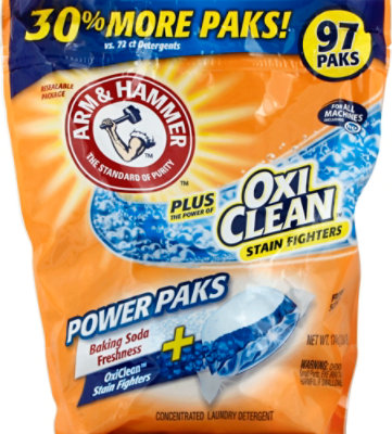 Arm & Hammer With Oxiclean Laundry Detergent Pods - 97 Count - Haggen