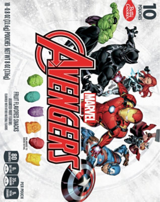 Betty Crocker Avengers Fruit Snacks 10 Count - 8 Oz - andronicos