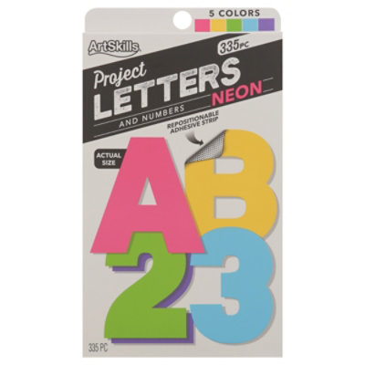 Artskills Quick Letter & Numbers Neon Pads - Each - safeway