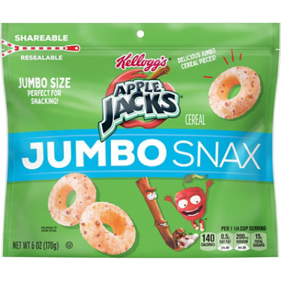 Apple Jacks Jumbo Snax Cereal Snacks Original - 6 Oz - Albertsons