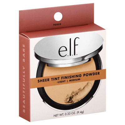 e.l.f. Beautifully Bare Finishing Powder Sheer Tint Medium Light - Each ...