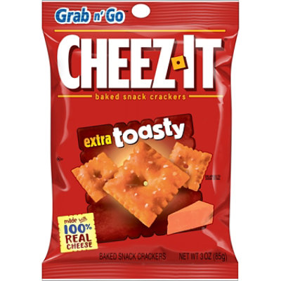 Cheez-It Cheese Crackers Extra Toasty Baked Snack Crackers - 3 Oz - safeway