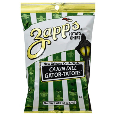 Zapps Potato Chips New Orleans Style Cajun Dill Gator Tators - 2.625 Oz ...