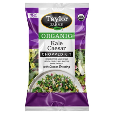 Taylor Farms Organic Kale Caesar Chopped Salad Kit Bag - 7.3 Oz - safeway