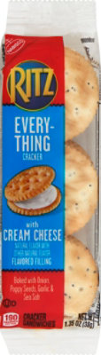 Nabisco Ritz Cracker Sandwich Everything With Cream Cheese - 8-1.35Oz ...
