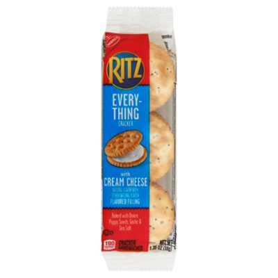 Nabisco Ritz Cracker Sandwich Everything With Cream Cheese - 8-1.35Oz ...