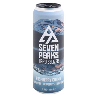 Seven Peaks Raspberry Cosmo Hard Seltzer 12/19.2 In Cans - 19.2 Fl. Oz ...