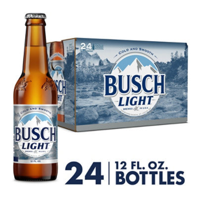 Busch Light Bottles - 24-12 Fl. Oz. - Albertsons