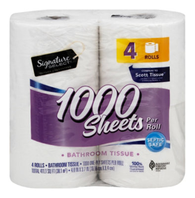 Signature Select Bath Tissue 1000 Sheet - 4 RL - Haggen