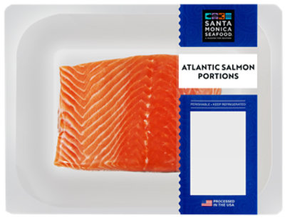 Santa Monica Seafood Atlantic Salmon Skin On Fillet Farmed - 1 Lb - vons