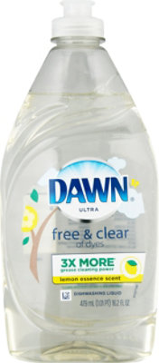 Dawn Free & Clear Lemon Essence Dishwashing Liquid Dish Soap - 16.2 Fl ...