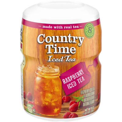 Country Time Powdered Soft Drink Raspberry Tea Sugar Sweetened - 19 OZ ...