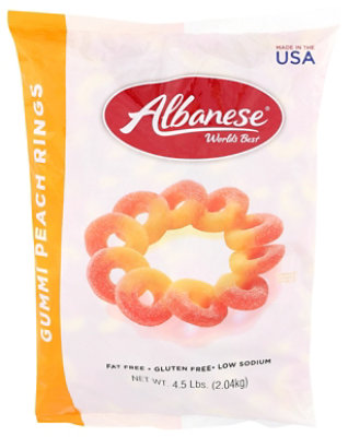 Bulk Sweet Factory Peach Rings Candy - 4.5 LB - safeway