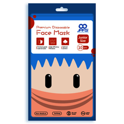 Zompers Junior Disposable Face Mask - 10 CT - safeway