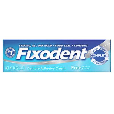 Fixodent Complete Free Denture Adhesive Cream - 1.4 Oz - Safeway