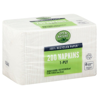 Open Nature Napkins 1 Ply - 200 CT - albertsons
