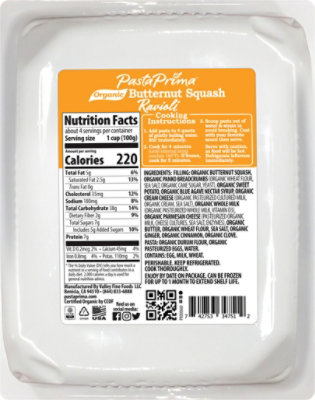 Pasta Prima Organic Butternut Squash Ravioli - 14 OZ - safeway