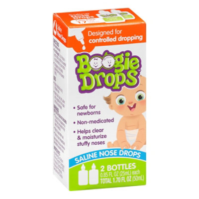 Boogie Drops Saline Nose Drops - 1.7 Fl. Oz. - safeway