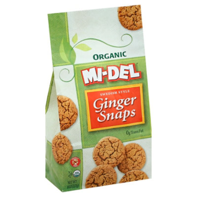 Midel Cookie Snap Ginger Org - 8 OZ - albertsons