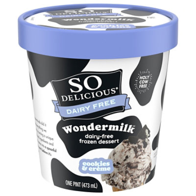 So Delicious Dairy Free Wondermilk Cookies and Creme Frozen Dessert - 1 ...