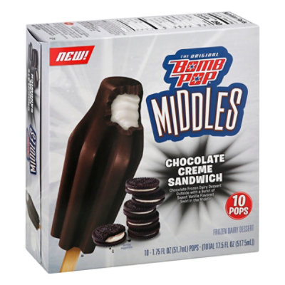 Bomb Pop Middles Chocolate Creme Sandwich - 10-1.75 FZ - Albertsons