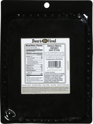 Boars Head Smoked Maple Uncured Ham Steak - 7 OZ - safeway