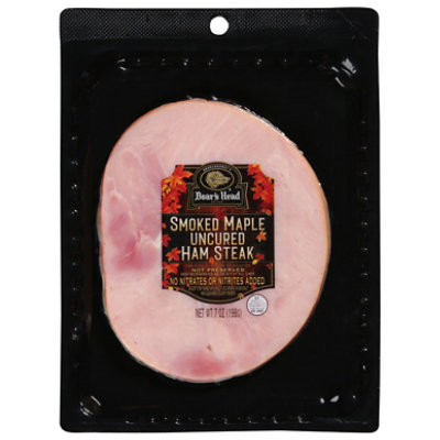 Boars Head Smoked Maple Uncured Ham Steak - 7 OZ - safeway