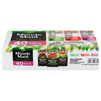 Minute Maid Juice Variety Pack Cartons - 40-6 FZ - Albertsons
