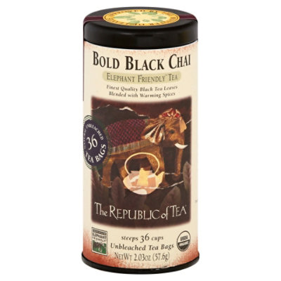 Republic Of Tea Bold Black Chai Tea - 36 CT - safeway