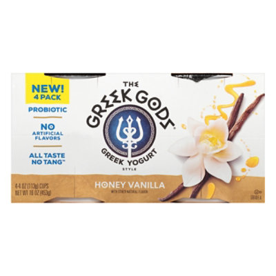 Greek Gods Honey Vanilla Yogurt - 4-4 OZ - safeway