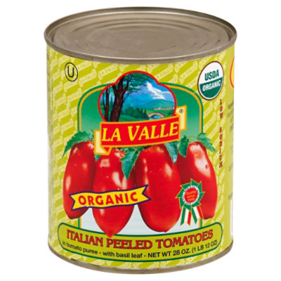 La Valle Organic Whole Peeled Tomatoes - 28OZ - safeway
