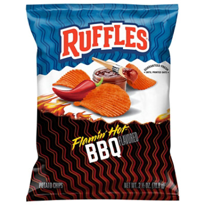 Ruffles Potato Chips Flamin Hot Bbq - 2.5 OZ - Pavilions