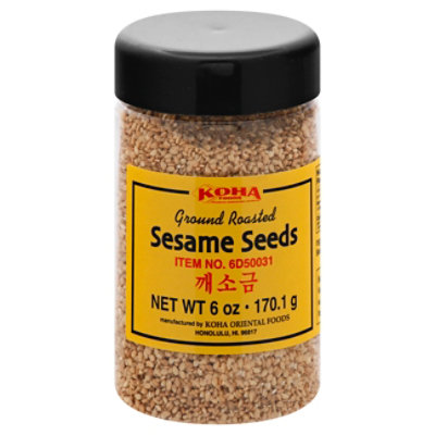 Koha Foods Ground Roasted Sesame Seeds - 6 OZ - Pavilions