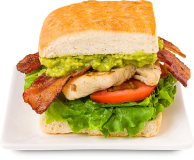 Signature Cafe Chicken Bacon Avocado Sandwich Regular Hot - Each ...