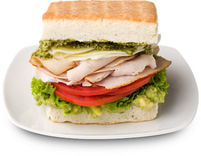 Signature Cafe Turkey Pesto Avocado Sandwich Regular Hot - Each ...