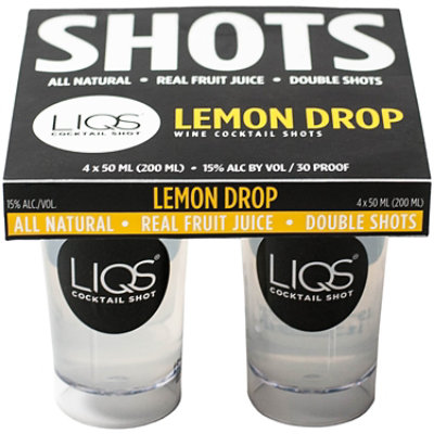 Liqs Lemon Drop Shot 4pk - 4-50 ML - jewelosco