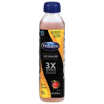 Pedialyte Advanced Rehydration Apple Bottle - 16.9 FZ - Safeway