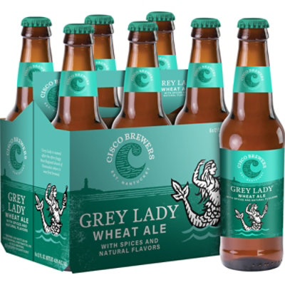 Cisco Brewers Grey Lady Wheat Ale Bottles - 6-12 Fl. Oz. - Albertsons