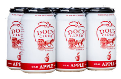 Docs Hard Cider Cans - 6-12 FZ - kingsfoodmarkets