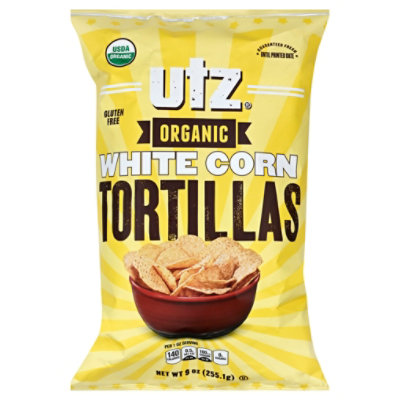 Utz Organic Corn Chips White - 9 Oz - Safeway