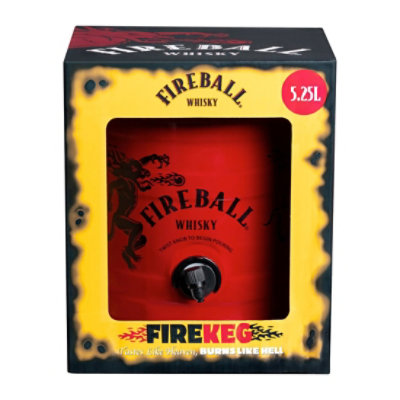 Fireball Cinnamon Whisky Firekeg 66 Proof - 3-1.75 Liter - Albertsons