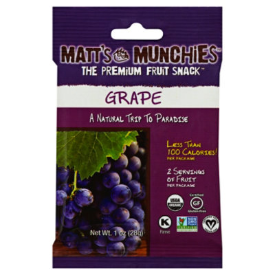 Matts Munchies Grape Fruit Snacks - 1 OZ - Safeway