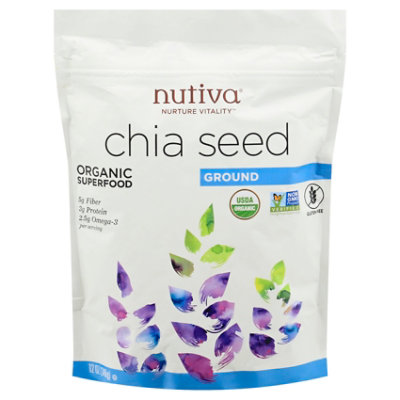 Nutiva Organic Milled Chia Seed, 12 Oz - 12 OZ - Pavilions