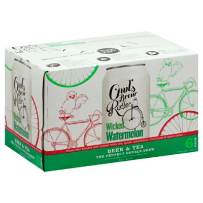 Owls Brew Boozy Tea White Tea Raspberry Watermelon - 6-12 FZ - Albertsons