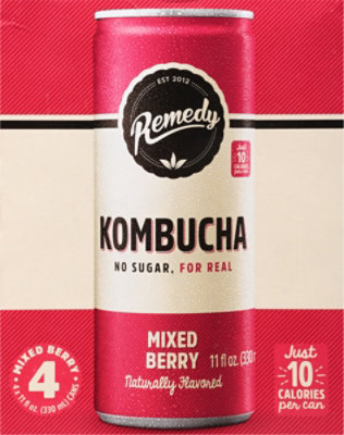 Remedy Mixed Berry Kombucha - 4-11 Fl. Oz. - safeway