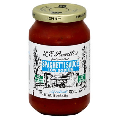 L E Rosellis Spaghetti Sauce Low Sodium 15.5 Oz acmemarkets
