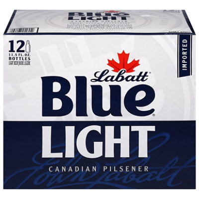 Labatt Blue Beer Light Pilsner In Bottles - 12-11.5 FZ - ACME Markets