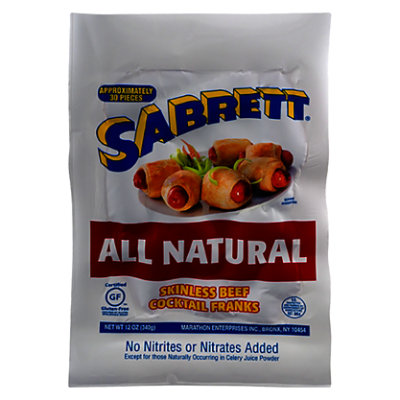 Sabrett All Natural Cocktail Franks - 12 OZ - acmemarkets